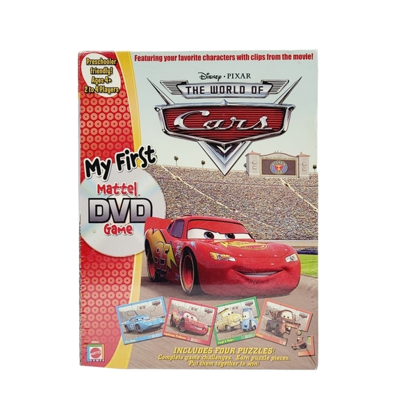 Mattel | Toys | Disney Pixar The World Of Cars My First Mattel Dvd Puzzle Game Sealed | Poshmark